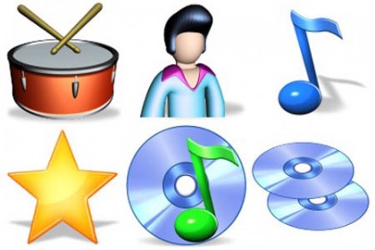 Collection of High Quality and Free Music Icon Packs - Designbeep