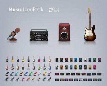 Collection of High Quality and Free Music Icon Packs - Designbeep