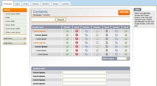 Free and Premium Customizable CSS/HTML Admin Templates - Designbeep