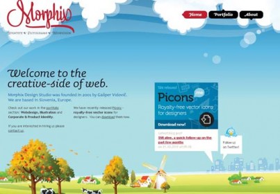 Blue in Web Design! 50 Beautiful Examples for Inspiration - Designbeep