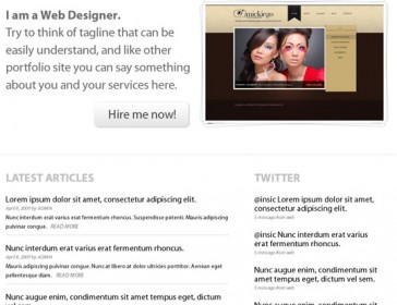 25 Free Minimal and Clean Style XHTML/CSS Website Templates - Designbeep