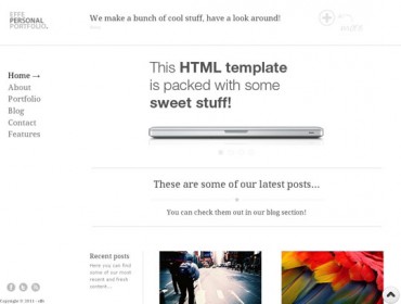 25 Free Minimal and Clean Style XHTML/CSS Website Templates - Designbeep