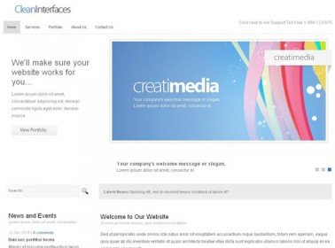 25 Free Minimal and Clean Style XHTML/CSS Website Templates - Designbeep
