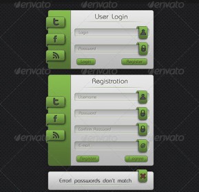 22 Free and Premium Well-Designed Web Form PSD Files - Designbeep