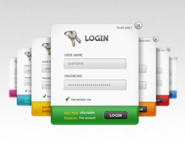 22 Free and Premium Well-Designed Web Form PSD Files - Designbeep