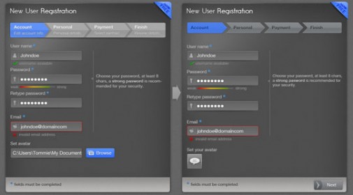 22 Free and Premium Well-Designed Web Form PSD Files - Designbeep
