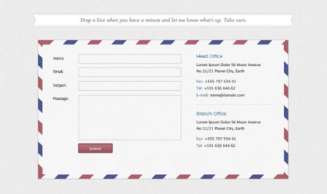 22 Free and Premium Well-Designed Web Form PSD Files - Designbeep