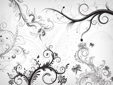 30 Free Swirl,Curly and Floral Vectors for Designers - Designbeep