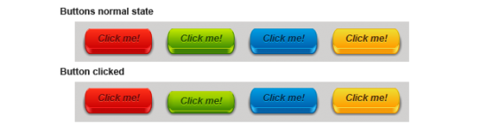 20 Excellent Pressable 3D Buttons With Pure CSS3 - Designbeep