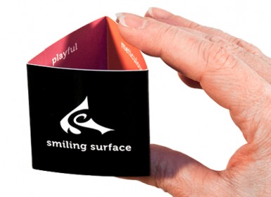 Showcase of Memorable Folded Business Card Designs - Designbeep