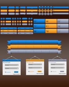 New Free PSD:Web UI Elements - Designbeep