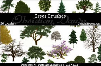 100+ Free High Quality Tree Brushes for Photoshop - Designbeep
