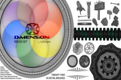 25 Sets Of Free Photoshop Tech Brushes For Your Futuristic Projects ...