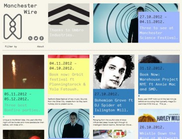 Showcase of Colorful Grid Style Website Designs - Designbeep