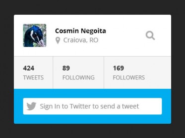 30 Must-See Twitter Widget UI Designs For Inspiration - Designbeep