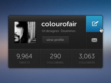 30 Must-See Twitter Widget UI Designs For Inspiration - Designbeep