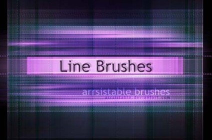 30 Sets of Free Lines Brushes For Photoshop Users - Designbeep