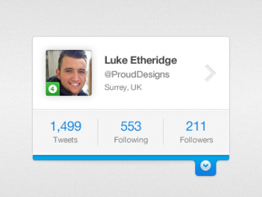 30 Must-See Twitter Widget UI Designs For Inspiration - Designbeep