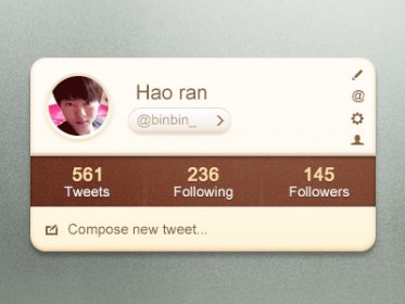 30 Must-See Twitter Widget UI Designs For Inspiration - Designbeep