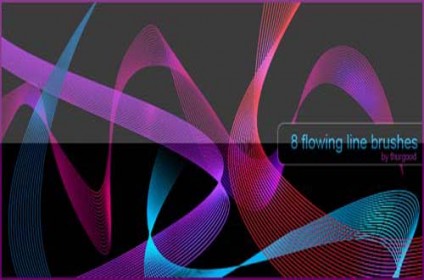 30 Sets of Free Lines Brushes For Photoshop Users - Designbeep