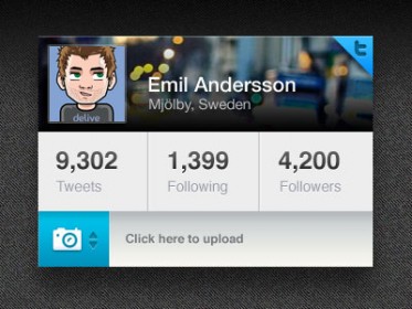 30 Must-See Twitter Widget UI Designs For Inspiration - Designbeep