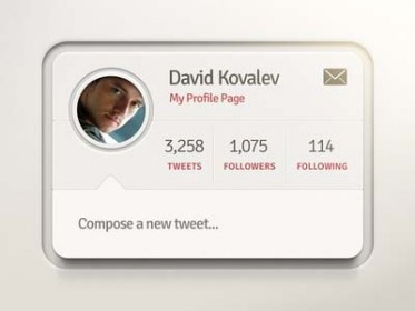 30 Must-See Twitter Widget UI Designs For Inspiration - Designbeep