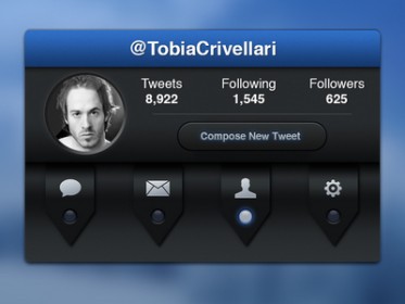 30 Must-See Twitter Widget UI Designs For Inspiration - Designbeep