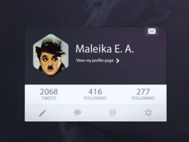 30 Must-See Twitter Widget UI Designs For Inspiration - Designbeep