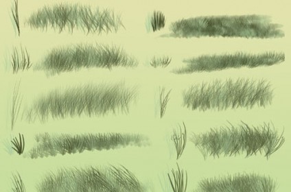 A Collection Of Free Realistic Grass Brushes For Photoshop - Designbeep