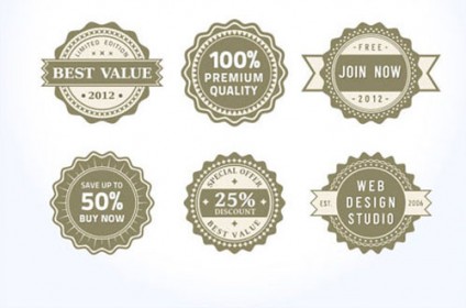 A Collection Of Free and Attractive Vector Badges - Designbeep