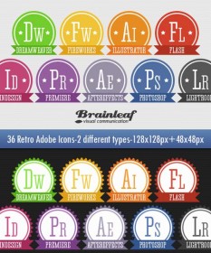 20 Sets Of Free Vintage Style Icons - Designbeep