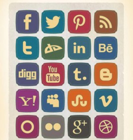 20 Sets Of Free Vintage Style Icons - Designbeep