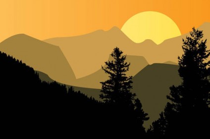 20 Free Sunset Vector Graphics For Designers - Designbeep