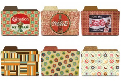 20 Sets Of Free Vintage Style Icons - Designbeep