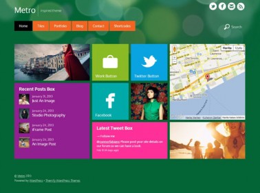 A Collection Of Metro Style Wordpress Themes You Should See - Designbeep