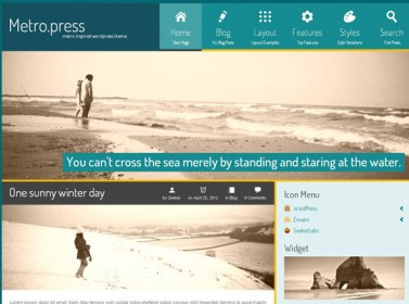 A Collection Of Metro Style Wordpress Themes You Should See - Designbeep