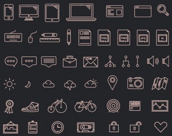 600+ Free Outline Icons For Your Web or App. Projects - Designbeep