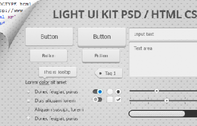 Free Css Ui Kit | Designbeep