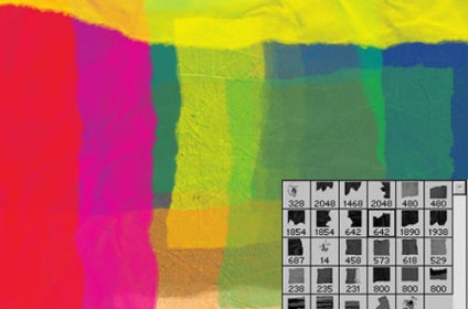 100 FREE Torn Paper Photoshop Brushes 2025 - Designbeep