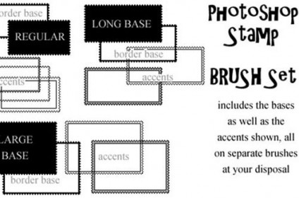 Collection Of Free Stamp Brushes For Photoshop - Designbeep