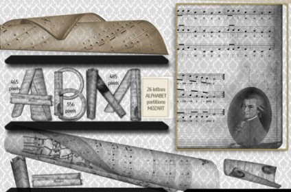 A Free Collection Of Music Note Brushes For Photoshop - Designbeep