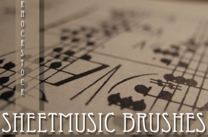 A Free Collection Of Music Note Brushes For Photoshop - Designbeep