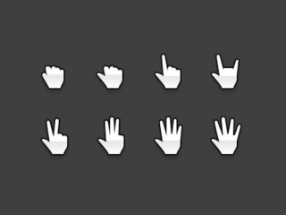 10 Sets of Free Gesture Icons To Promote,Demonstrate or Design Multi ...