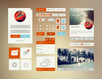 40 Absolutely Best Free Flat UI Kits - Designbeep