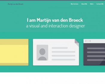 Trendy Flat UI Color GREEN - Beautiful Examples in Web Design - Designbeep