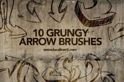 A Collection Of Free Arrow Brushes For Photoshop - Designbeep