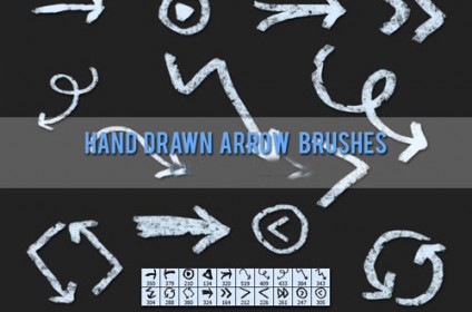 A Collection Of Free Arrow Brushes For Photoshop - Designbeep