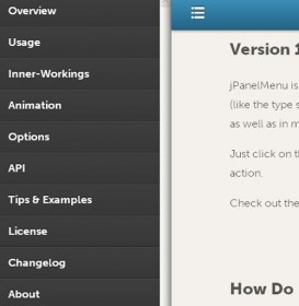 20 jQuery Side Sliding Panel Plugins (show-hide) For Your Website - Designbeep