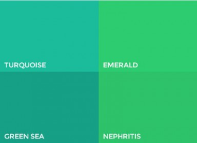 Trendy Flat UI Color GREEN - Beautiful Examples in Web Design - Designbeep