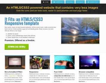 100 Absolutely Free Responsive HTML5/CSS3 Website Templates - Designbeep